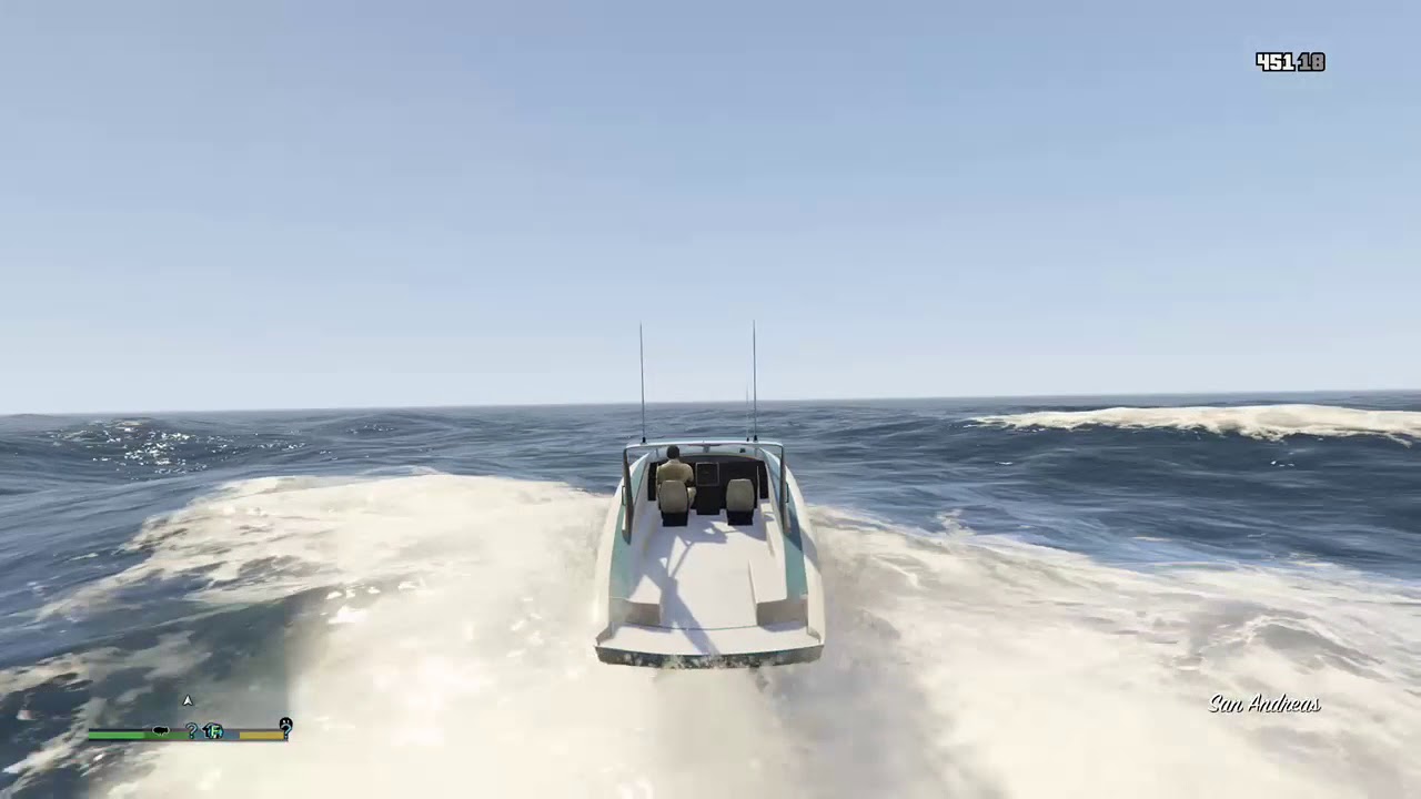 How far can you go in a bout in gta5 - YouTube
