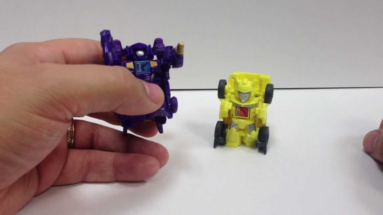 Transformers Bot Shots - Jump Shot SHOCKWAVE vs. Flip Shot BUMBLEBEE ...