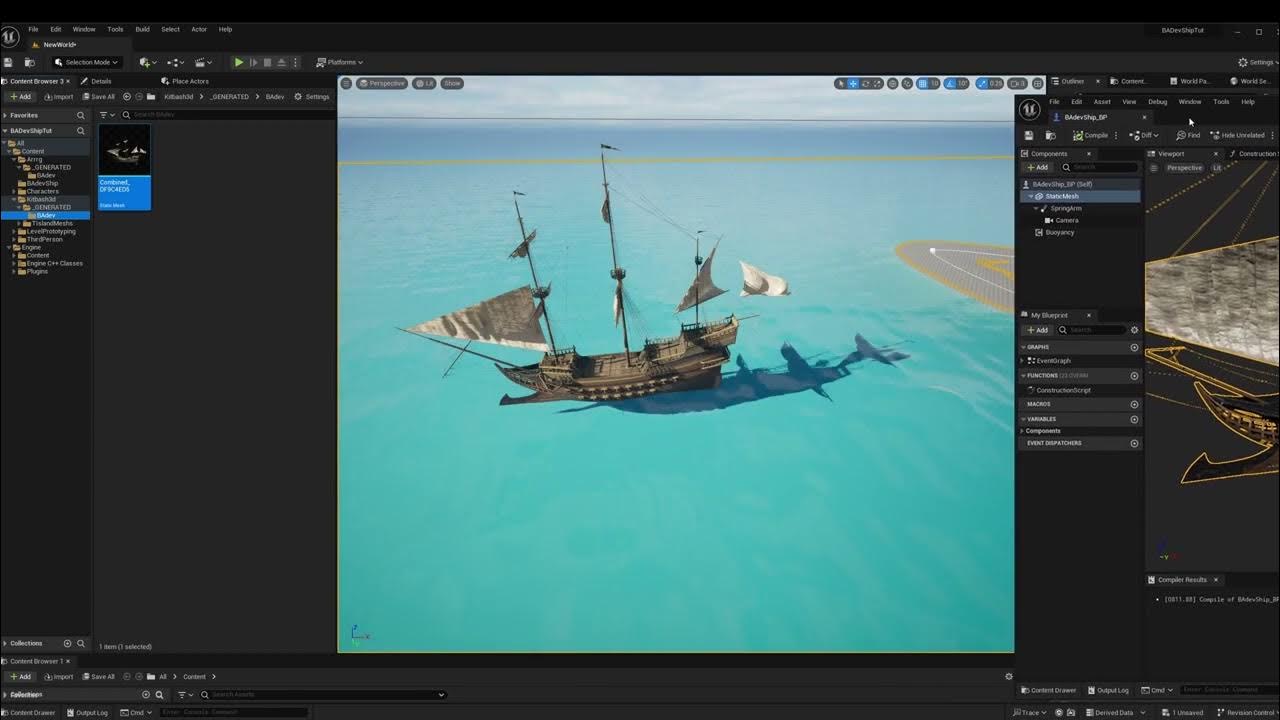 How to Set sail with ships and boats in Unreal Engine 5. water tutorial. - YouTube