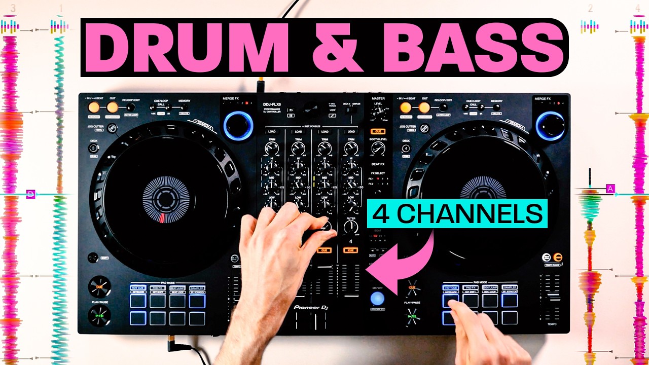 4 Deck Drum & Bass Mix (DJ Tutorial) - YouTube