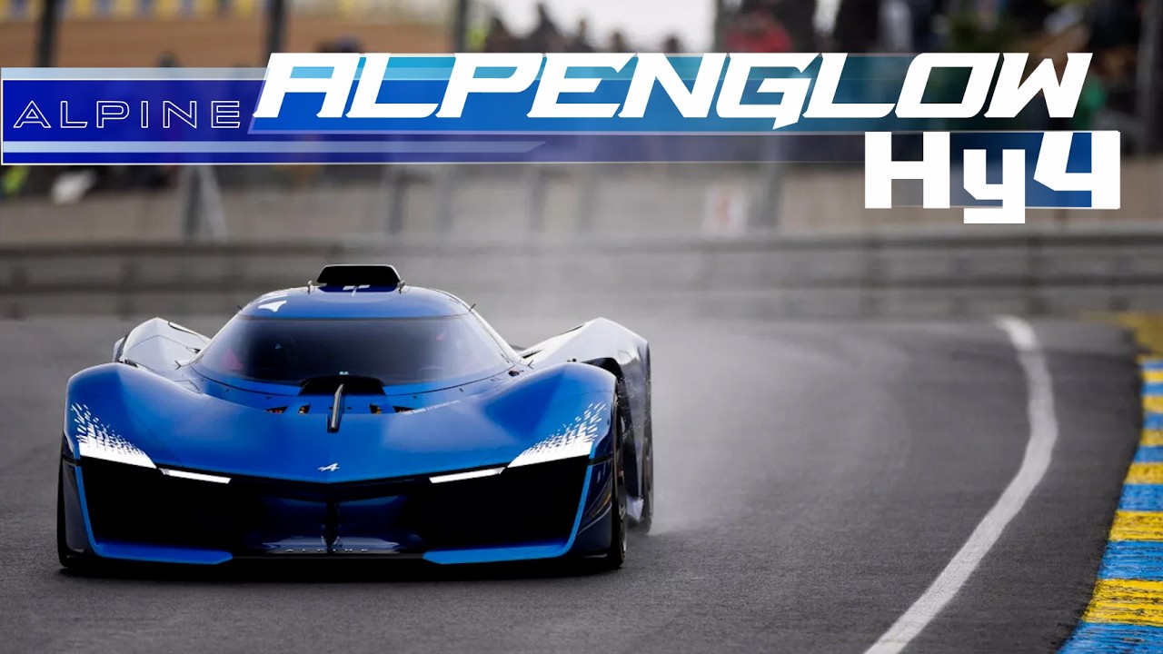 Zinedine Zidane Experienced first-hand the Alpine Alpenglow Hy4 Hydrogen - YouTube