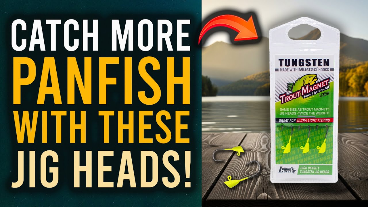 ULTRALIGHT FISHING for PANFISH (TROUT MAGNET Tungsten Jig Heads) - YouTube