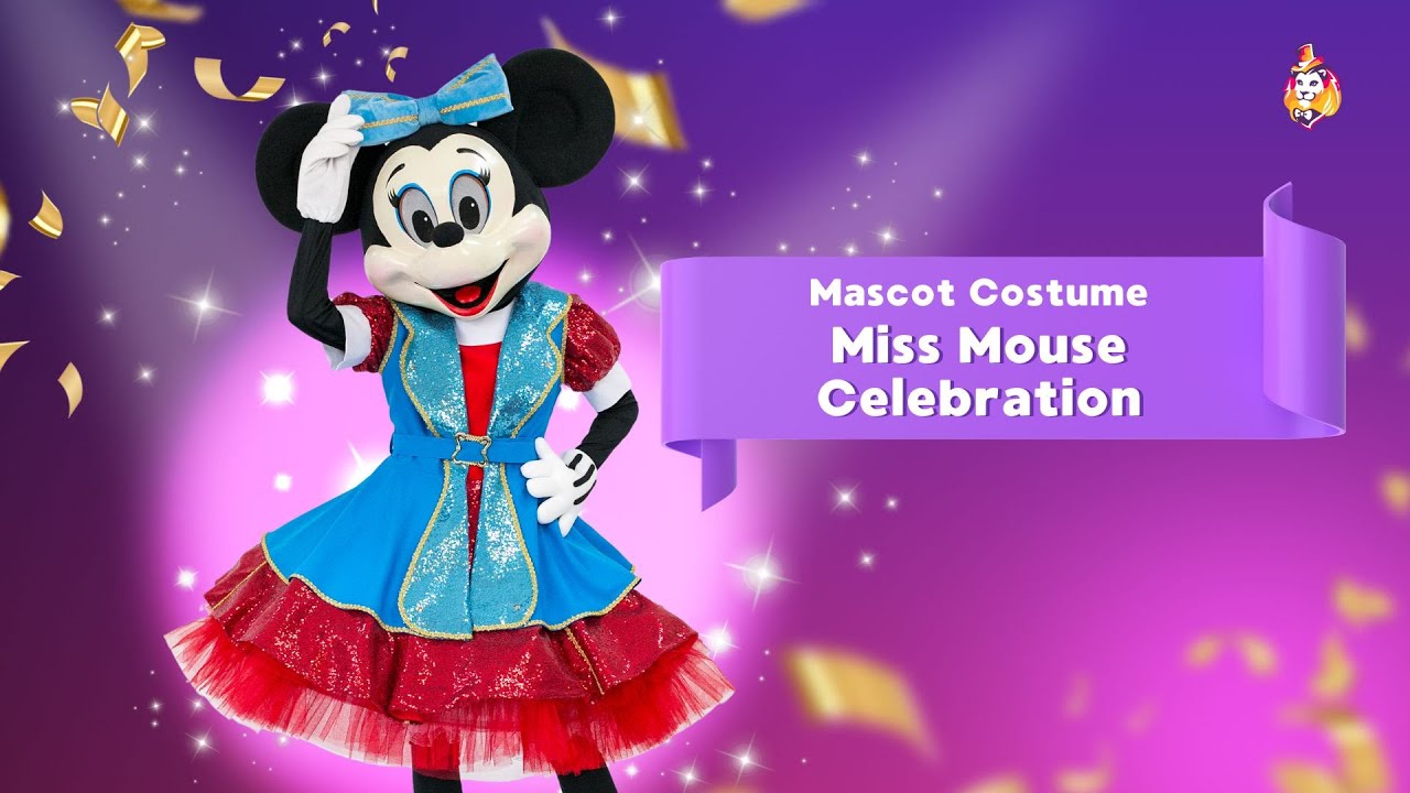 Miss Mouse Celebration Mascot Costume - YouTube