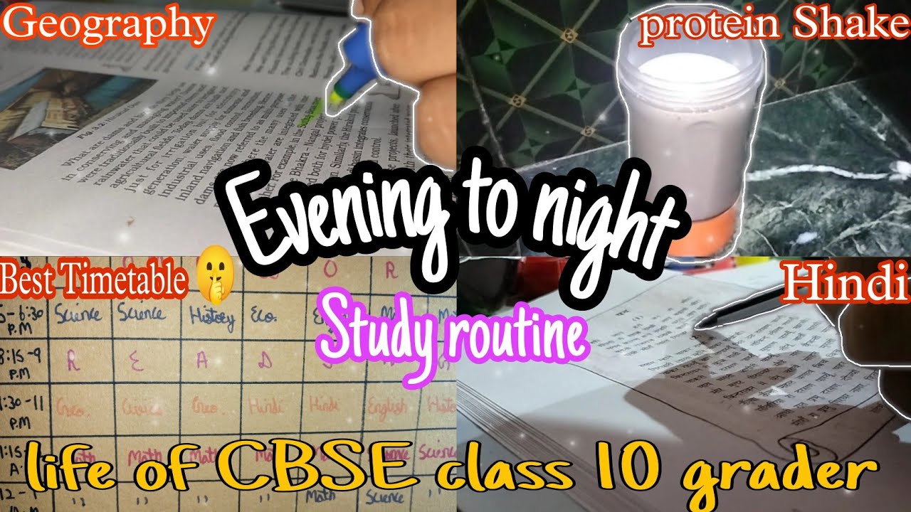 A Honest day in the Life of CBSE class 10 grader | Study vlog class 10 ...