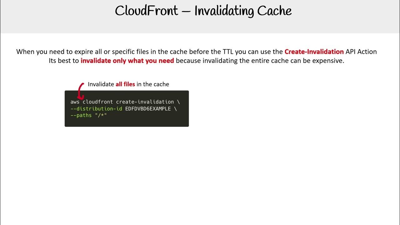 SAA C03 — Invalidating Cache - YouTube