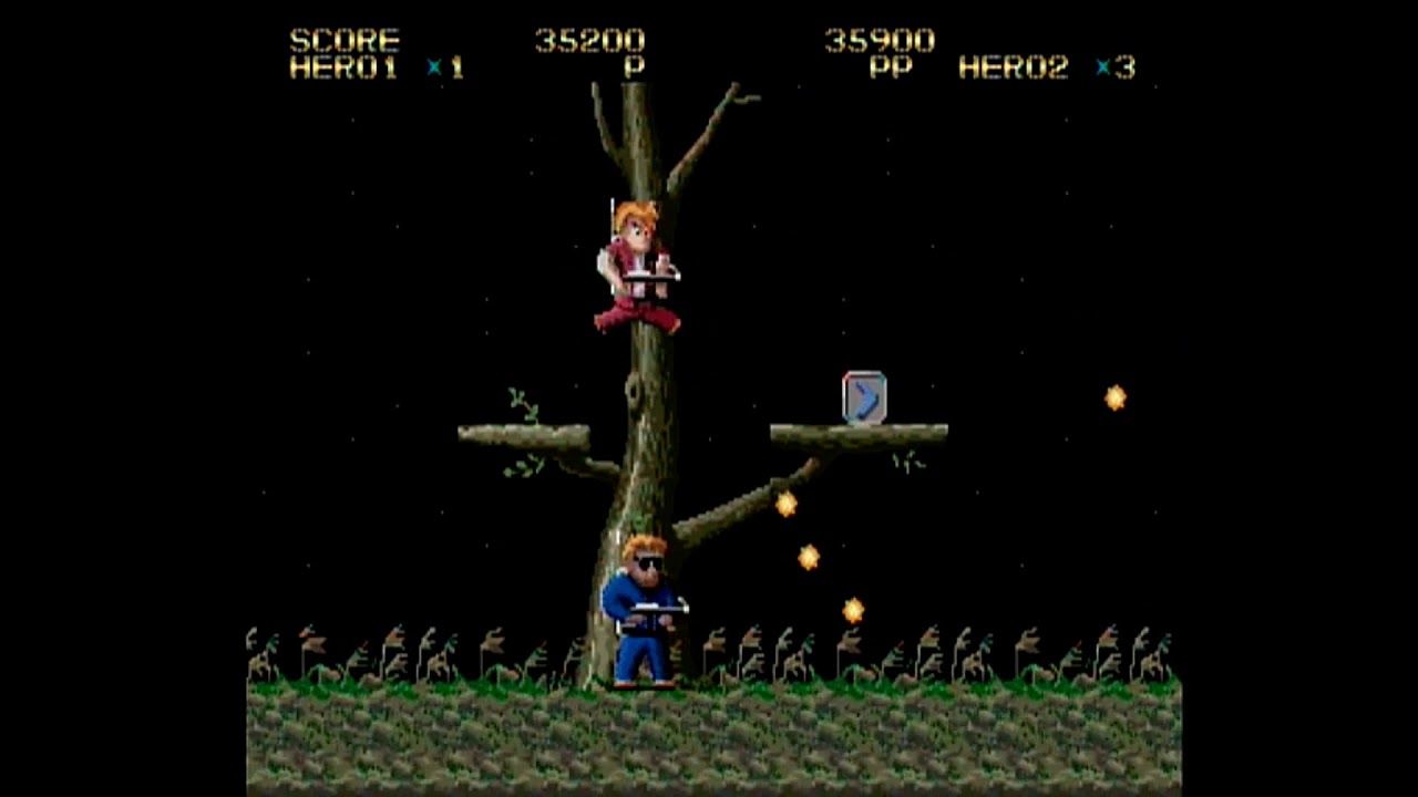 Horror Story - PC Engine - 2 player Co-op sample play stages 1-3 & 6 ...