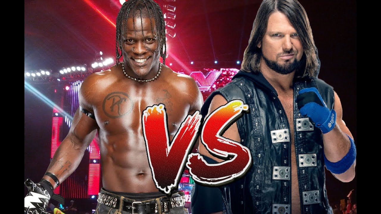 WWE 2K18| AJ Styles vs R Truth - YouTube