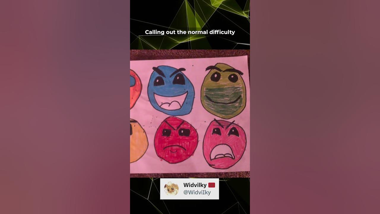 Normal Difficulty Face Drawing Geometry Dash Youtube