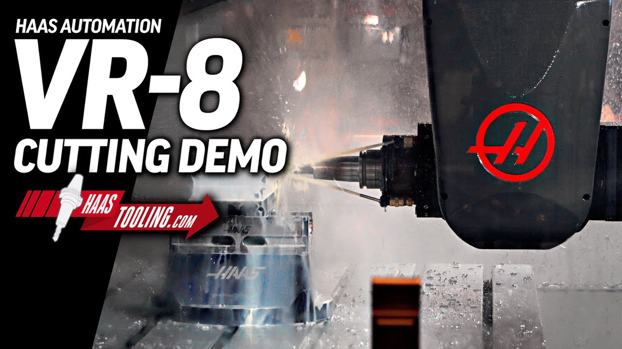 VR-8 Cutting Demo - Haas Automation, Inc. - YouTube