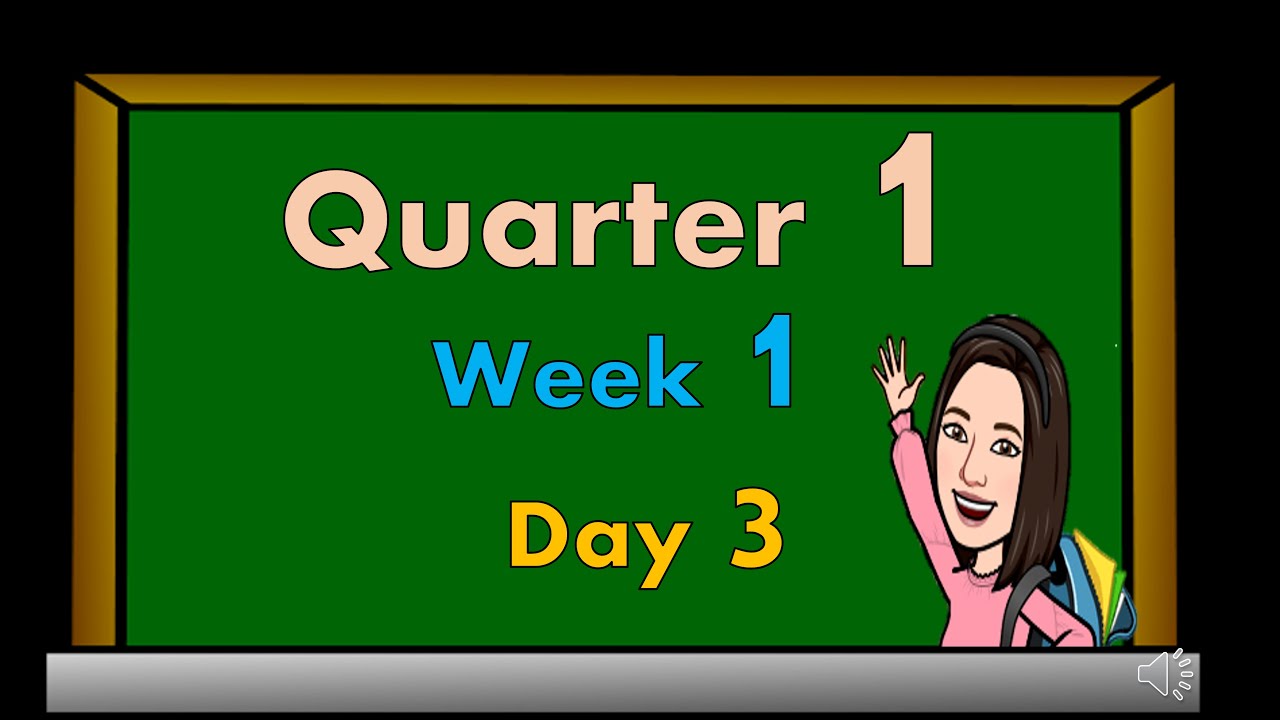 KINDERGARTEN QUARTER 1, WEEK 1, DAY 3 (September 15, 2021) - YouTube