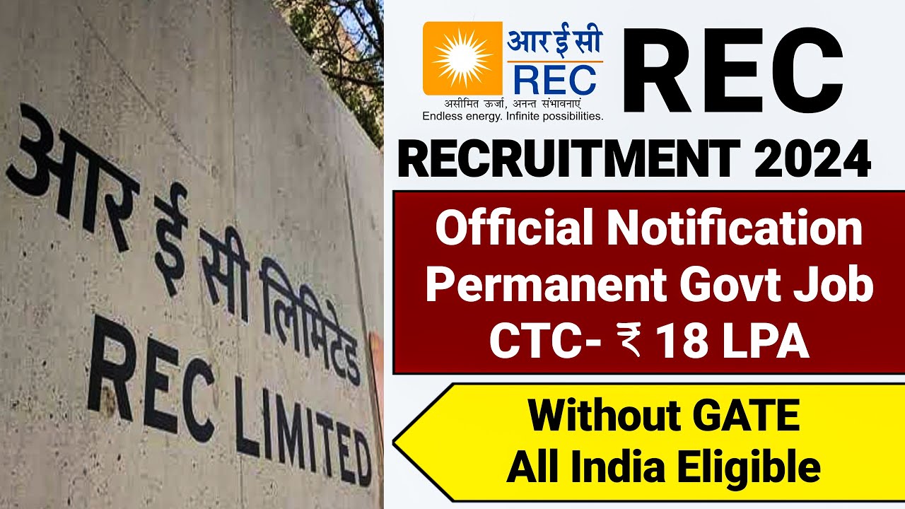REC PSU Recruitment 2024 |Permanent Job| REC limited Recruitment 2024 ...