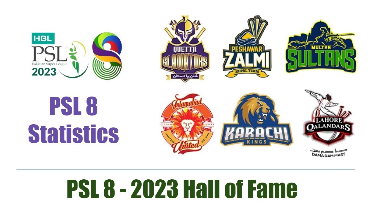 PSL 8 -2023 Hall of Fame | PSL 8 Series Statistics | PSL 2023 Winner ...