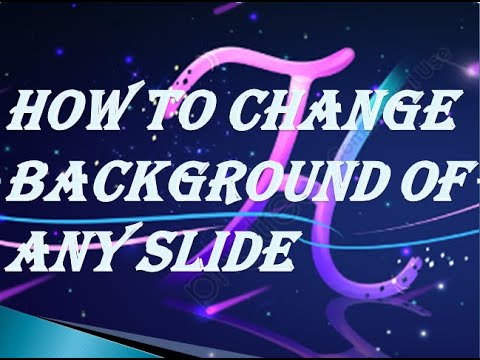 How to change background of slide Powerpoint - YouTube