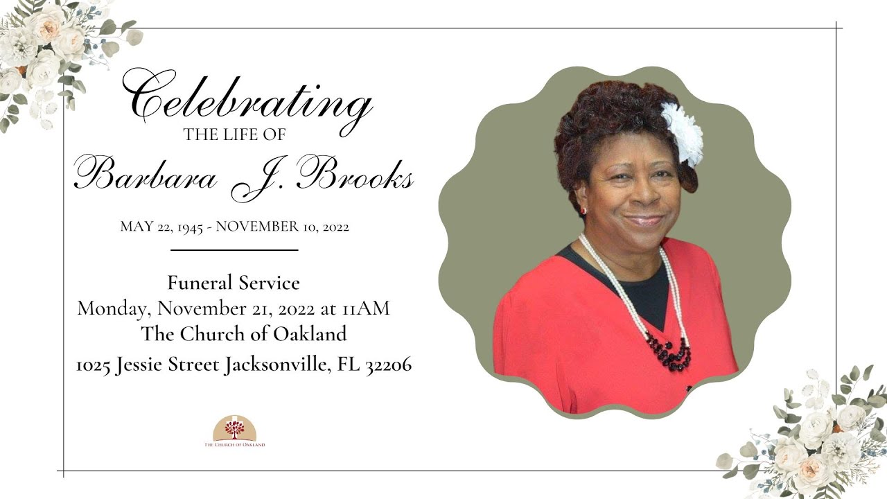 "Barbara J. Brooks Celebration of Life" - YouTube