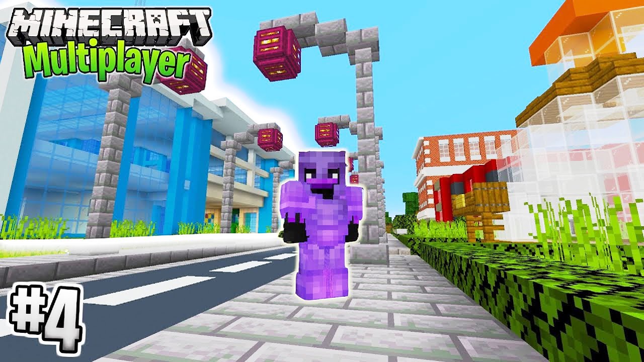 NEW CITY SHOP In Minecraft Multiplayer Survival - Episode 4! - YouTube