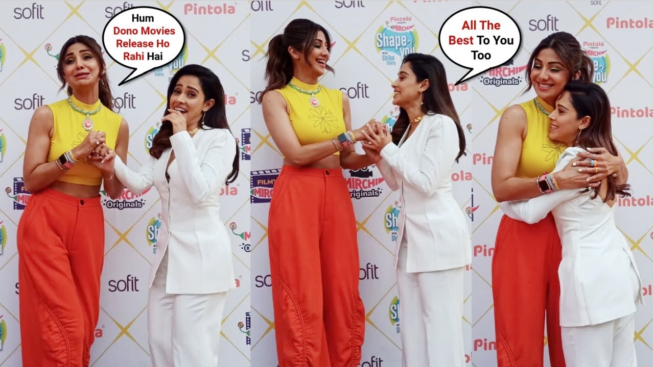 Shilpa Shetty And Nushrat Bharucha Masti On Filmy Mirchi Shape Of You ...