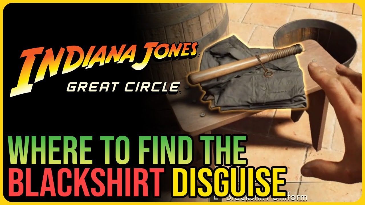 Find Disguise Vatican Indiana Jones and the Great Circle – Blackshirt ...