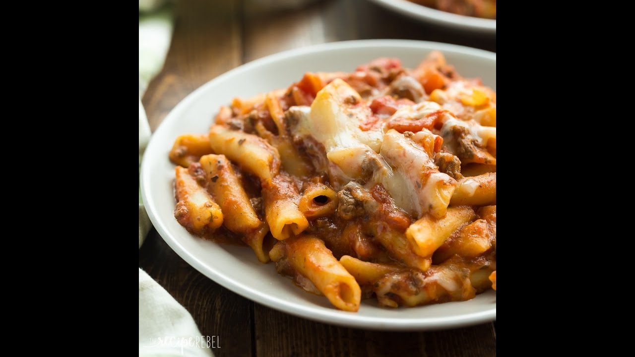 Slow Cooker Baked Ziti Recipe - YouTube