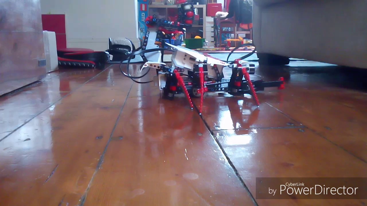Lego mindstorm spider in action - YouTube