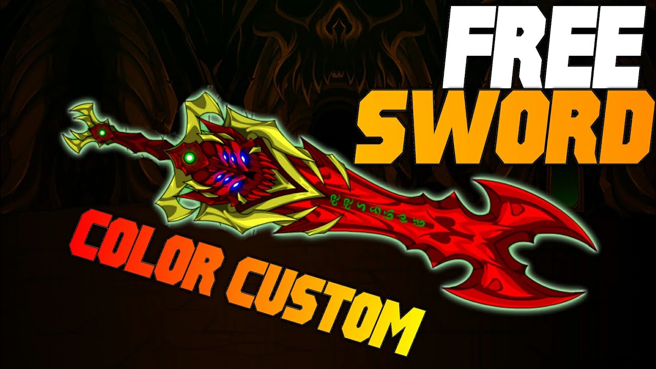 AQW Gift Of The Void Blade FREE WEAPON (RARE/TAG AC) - YouTube