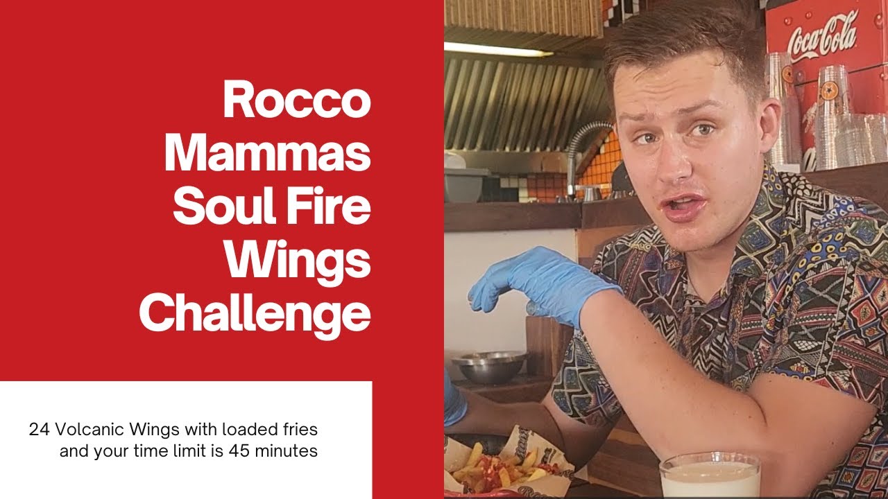 Rocco Mammas Soul Fire Wings Challenge - YouTube