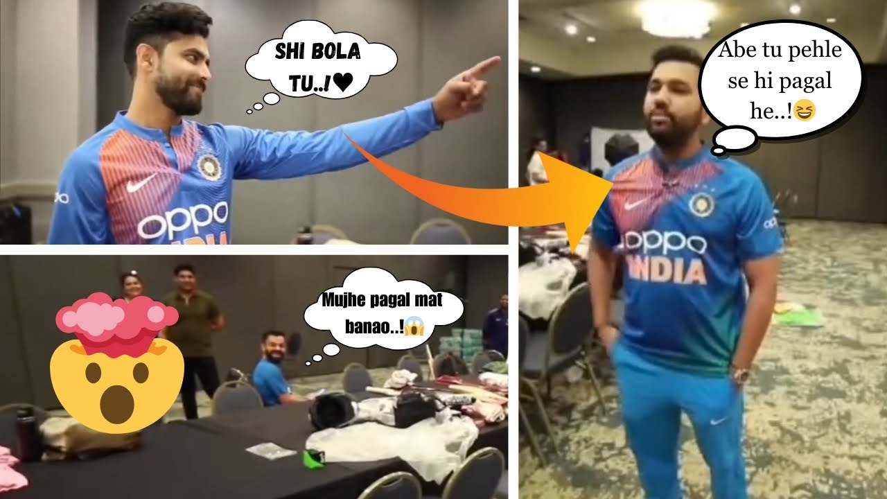 Jadeja and Rohit guess challenge 😱 || Funny Jadeja and Rohit 😆 || Virat ...