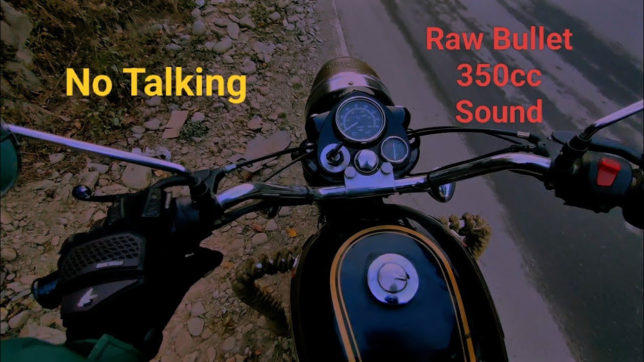 Rayal Enfield Old Bullet left side break Hill Ride | Raw Sound | No ...