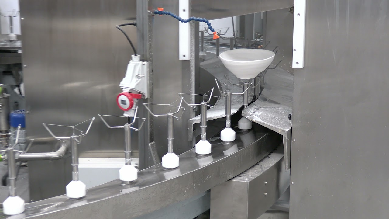 Ceramic Glazing Line - YouTube