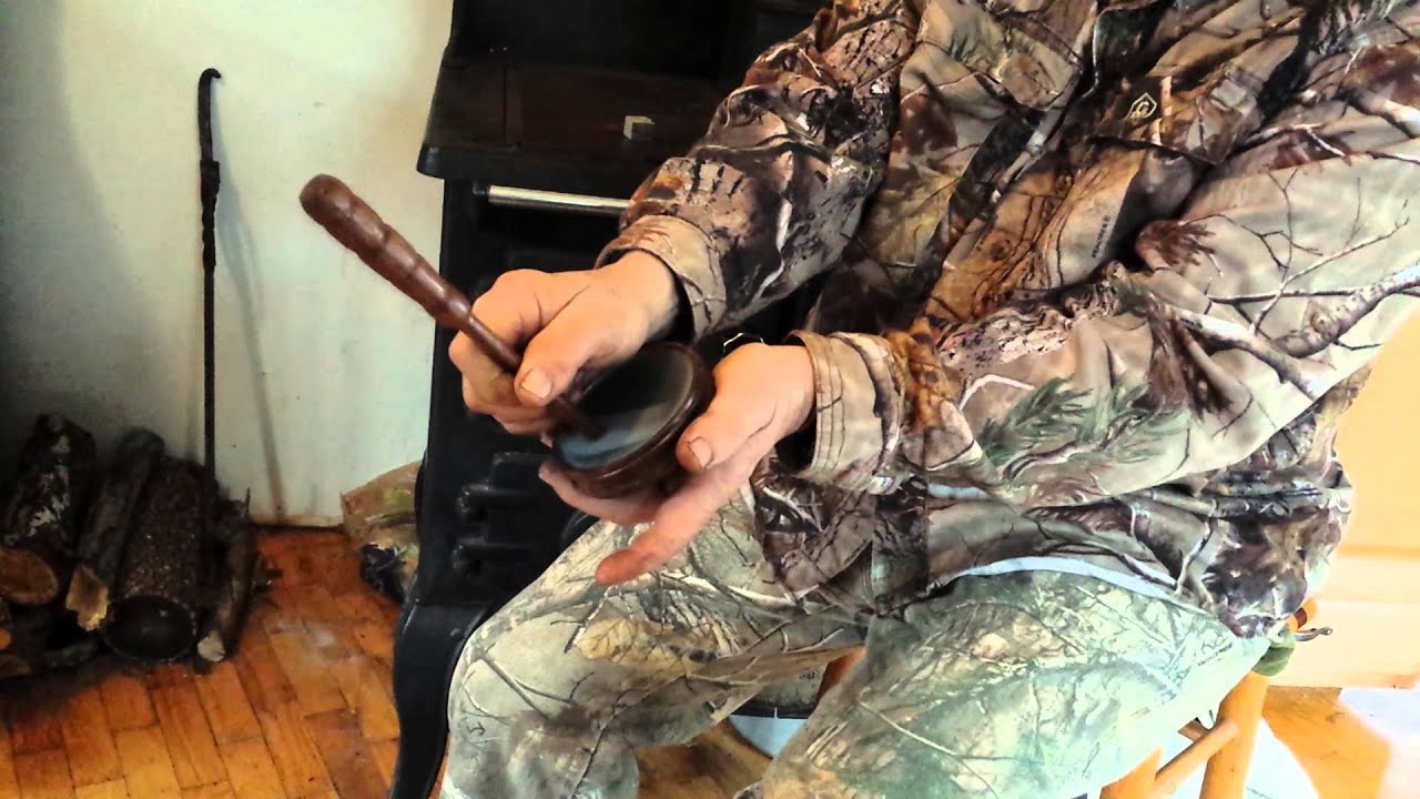 Turkey Call Walnut Slate over Slate Pot Call - YouTube