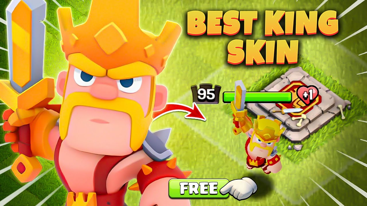 Super Squad King Skin Animation in Clash of Clans | Best Barbarian King ...