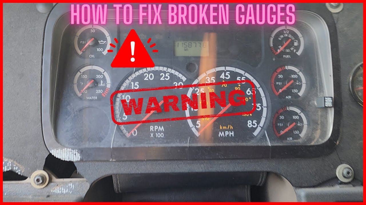 Troubleshooting Freightliner Cascadia dash gauges made easy - YouTube
