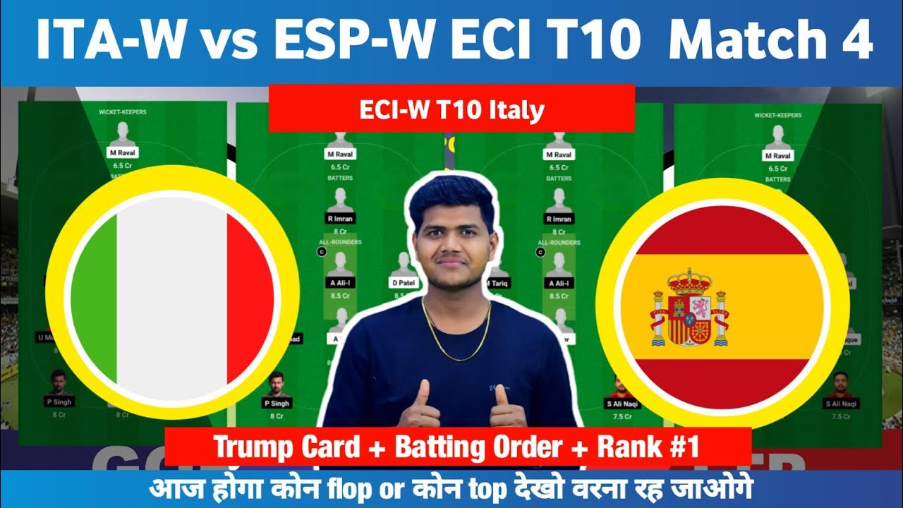 ESP-W vs ITA-W || ITA W vs ESP W Prediction || ESP-W vs ITA-W 4TH ECI-W ...