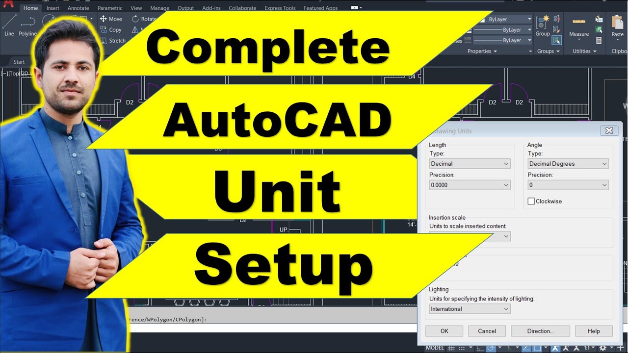Complete unit setup in AutoCAD | step by step autocad setup | civil ...