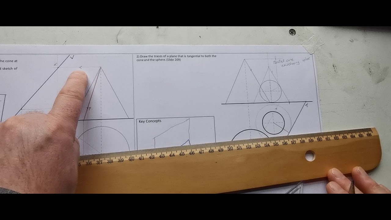 Tangent planes to cone and sphere sheet 5. Solids in Contact. - YouTube