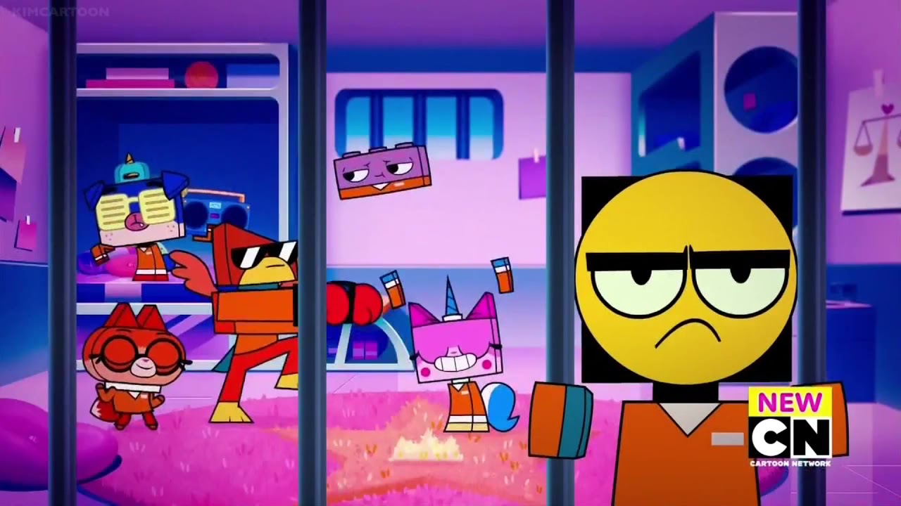 Unikitty and her group are listening to music in the cell - YouTube