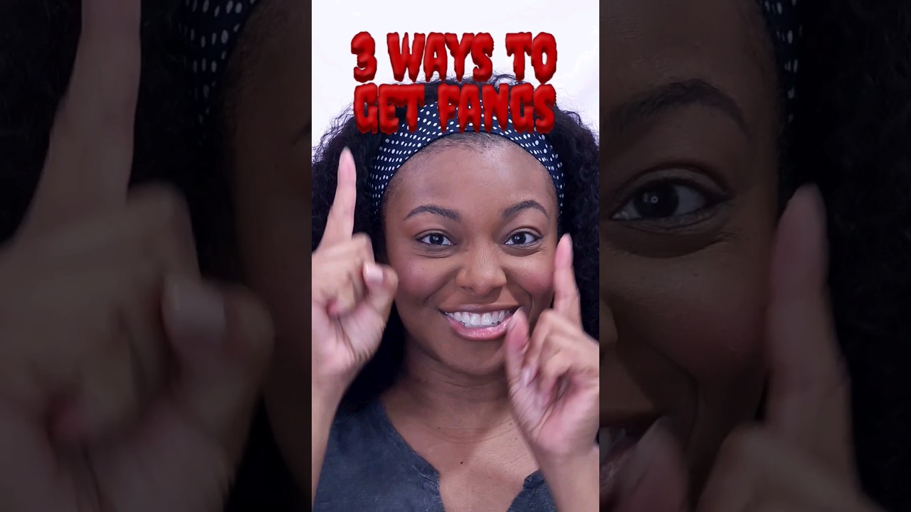 3 Ways to Get Vampire Fangs 🧛‍♀️ for Halloween 🎃 - YouTube