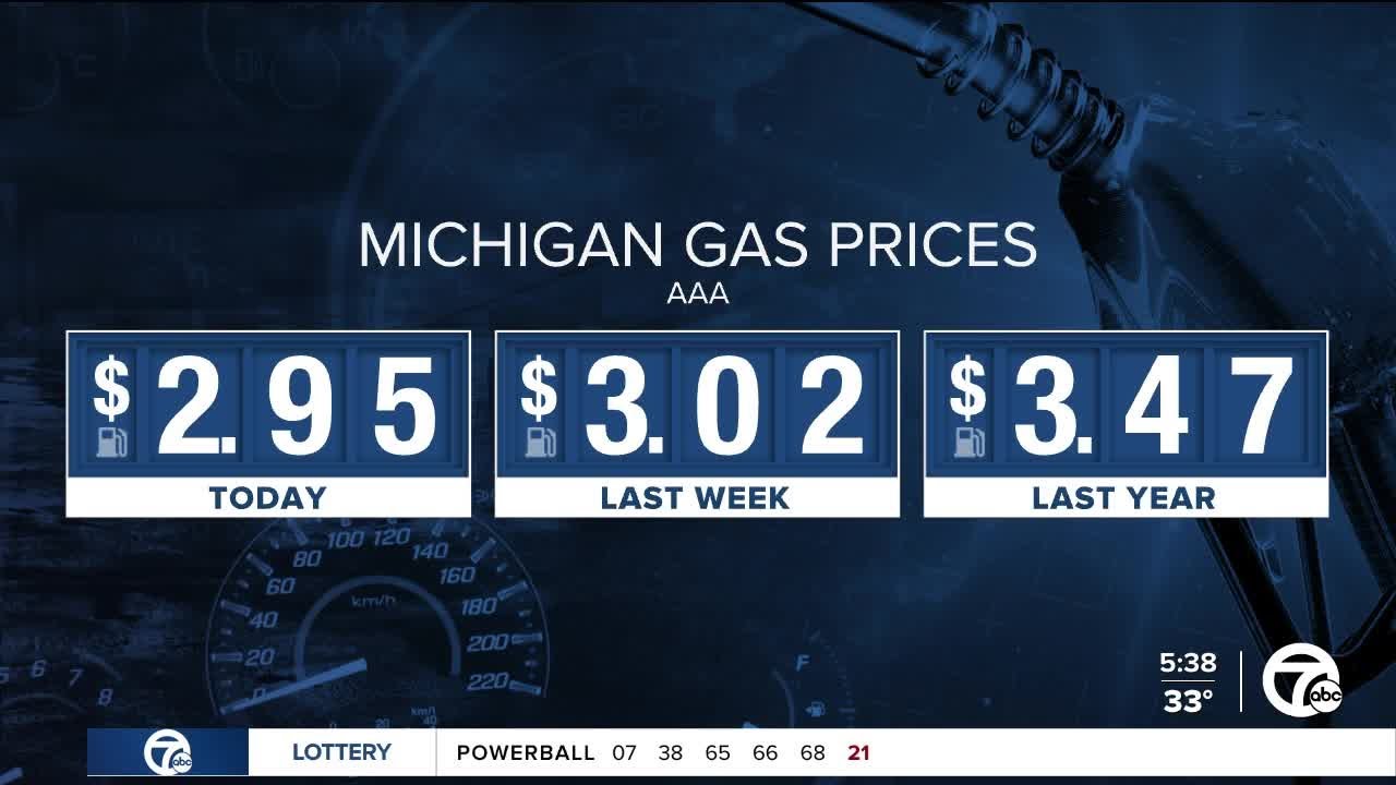 AAA: Michigan gas prices fall below $3 per gallon - YouTube