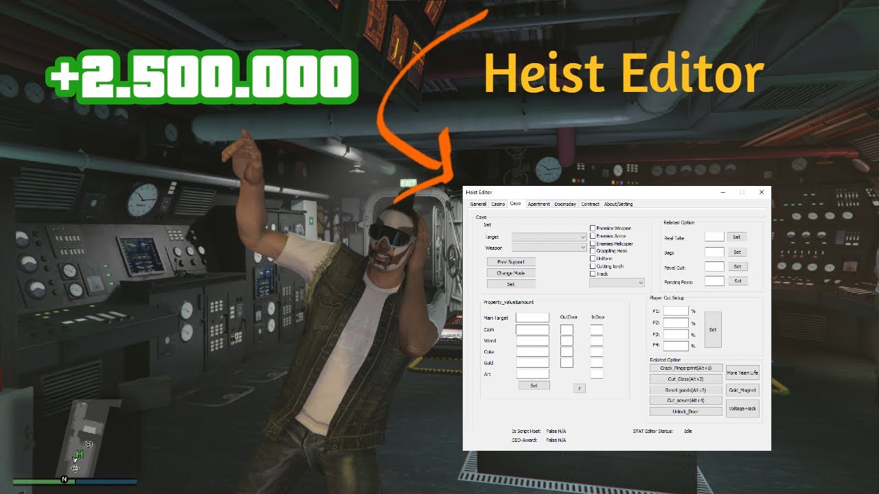How To Use Heist Editor 1.66 (Solo/Squad cayo perico guide) - YouTube