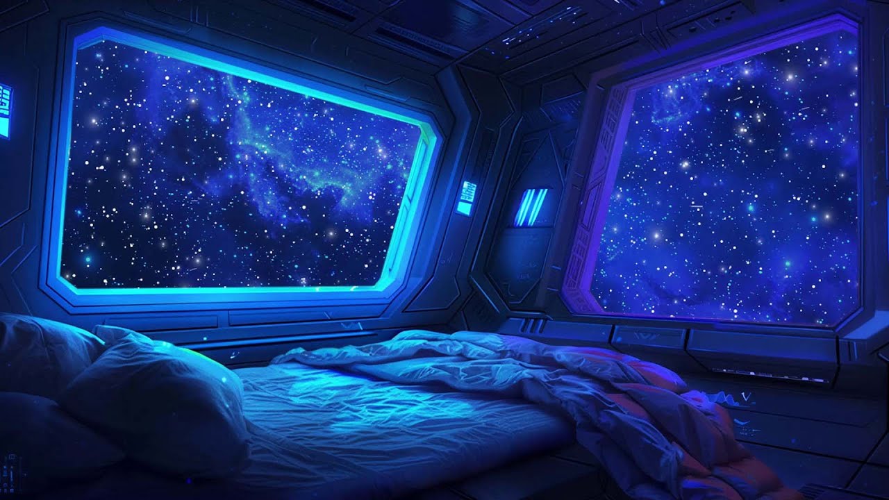 Starlight Sleep Shelter | Spaceship Ambience for Calm Sleep, ASMR ...