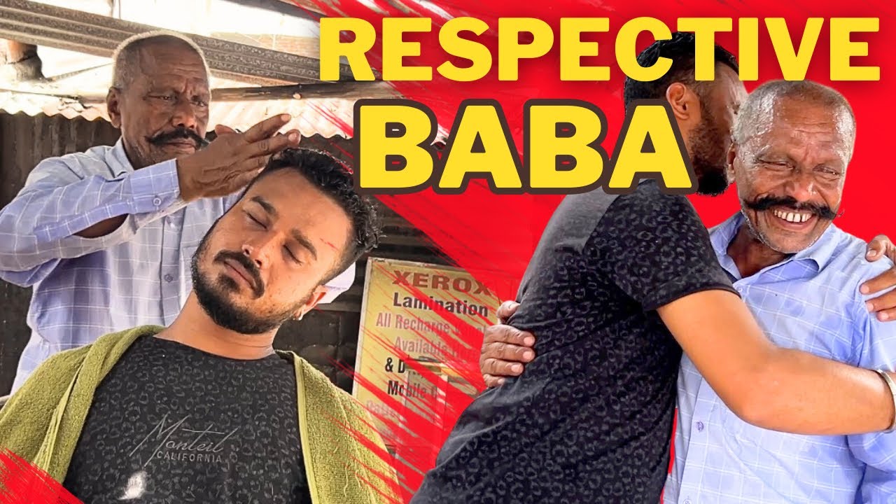 Top head massage by baba barber, best street side indian massage ...