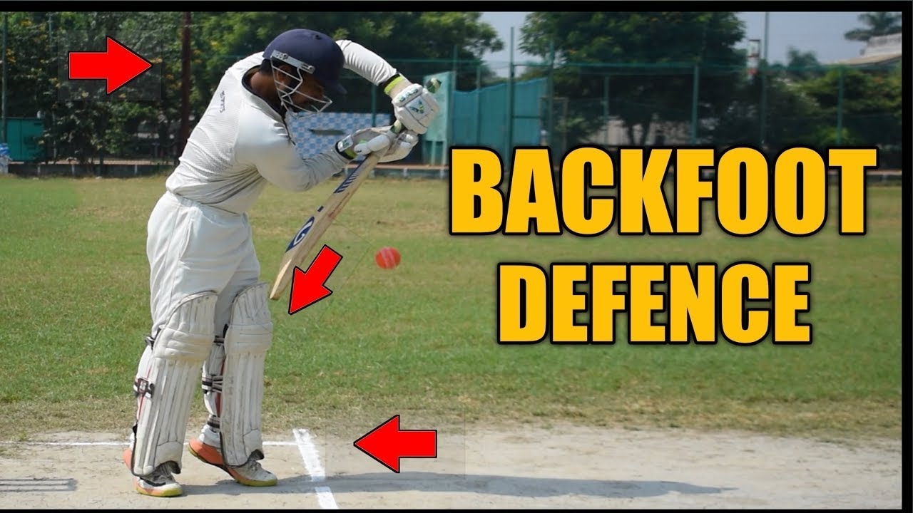 Cricket backfoot defence practice #cricket how to defence in cricket # ...