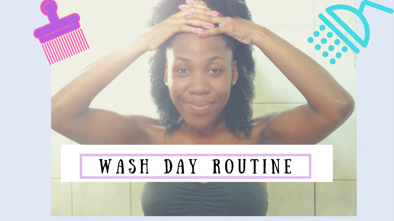 Natural Hair| Simple Wash Day Routine - YouTube