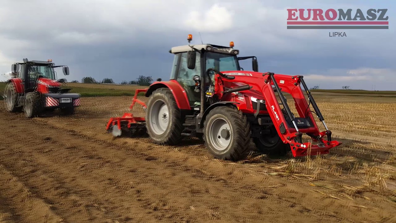 Massey Ferguson - pokaz ciągników - Euromasz Lipka - YouTube