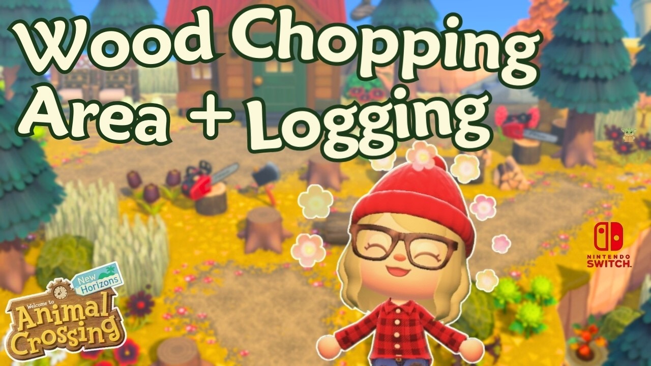 🪓 ACNH Grizzly the Lumberjack | Wood Cutter Site | Logging ACNH ...