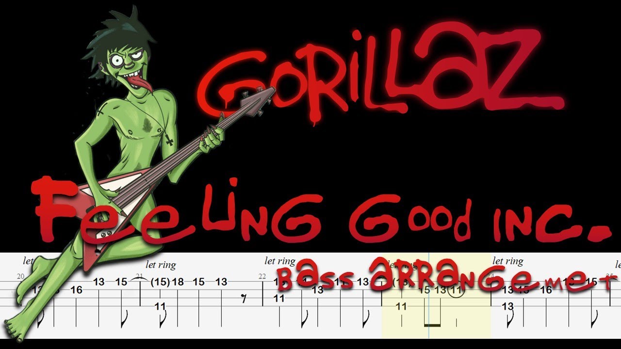 Gorillaz - Feel Good Inc. (Bass Arrangement Tabs and Notation ) By ...
