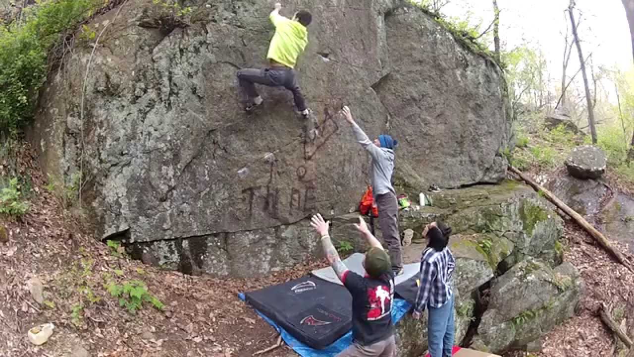 Northwest Branch MD Bouldering Spring 2015 - YouTube