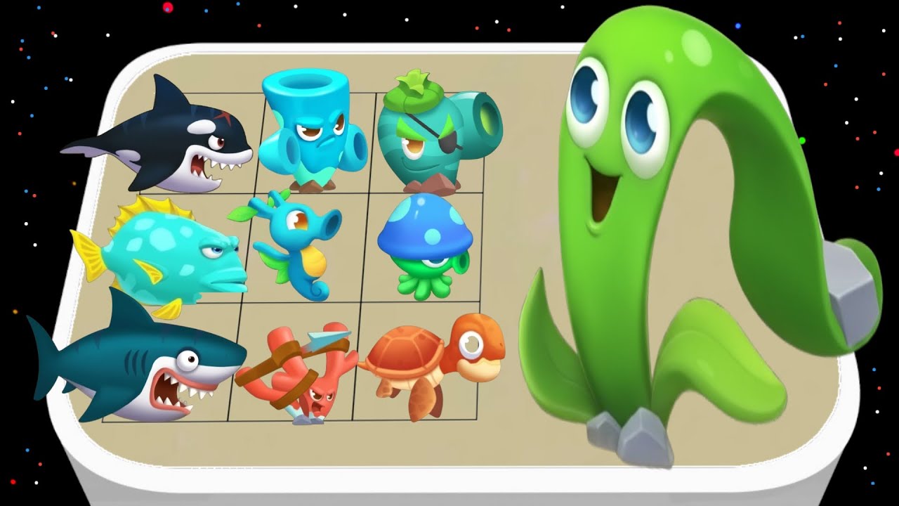 Merge Fish Evolution! Fishdom Ads, Monster fish vs Plants Warrior ...