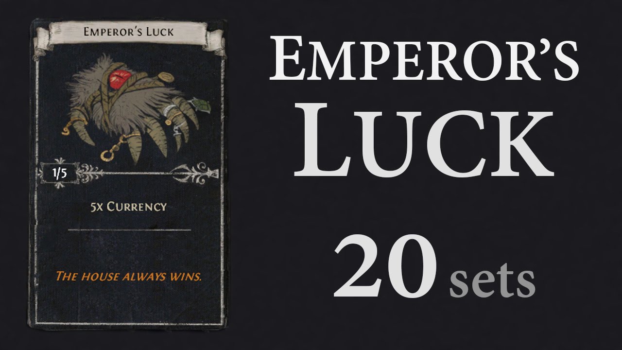 Path of Exile - Emperor's Luck card [20 sets] / PoE divination card ...