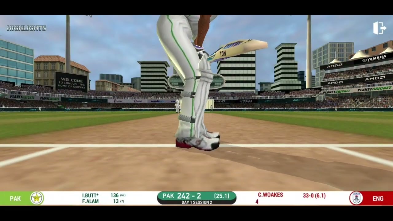 Real Cricket 3D| Pakistan vs England| 1st Test Match| Highlights ...