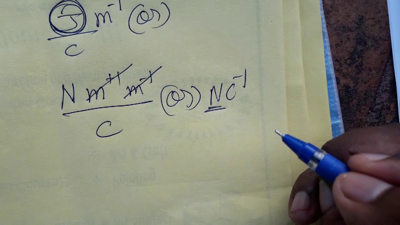SI unit of potential gradient ( all units) - YouTube